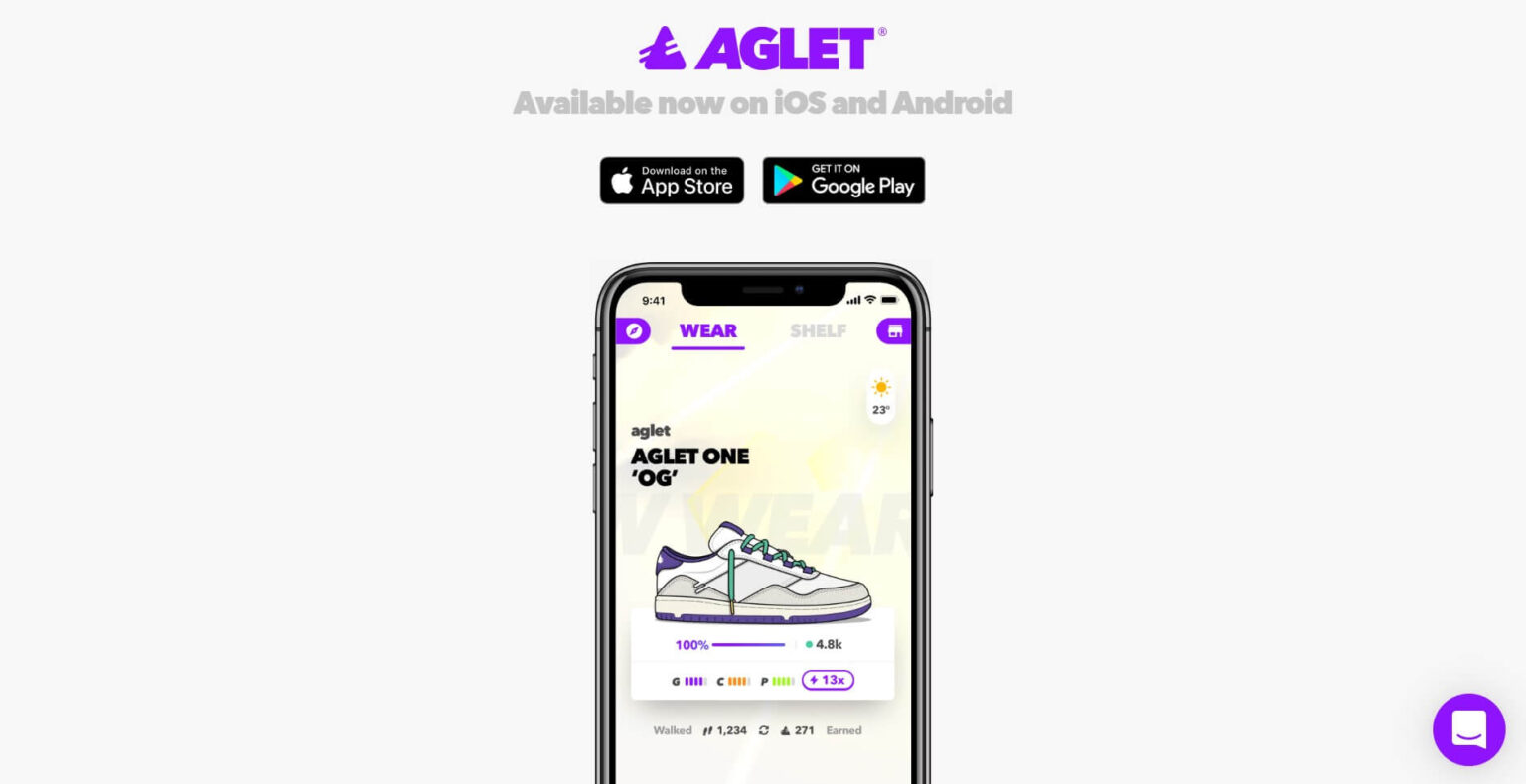 Aglet(アグレット)は無料？始め方を簡潔に解説【話題のMove-To-Earnアプリ】 - ワールドひでおの人生攻略ブログ